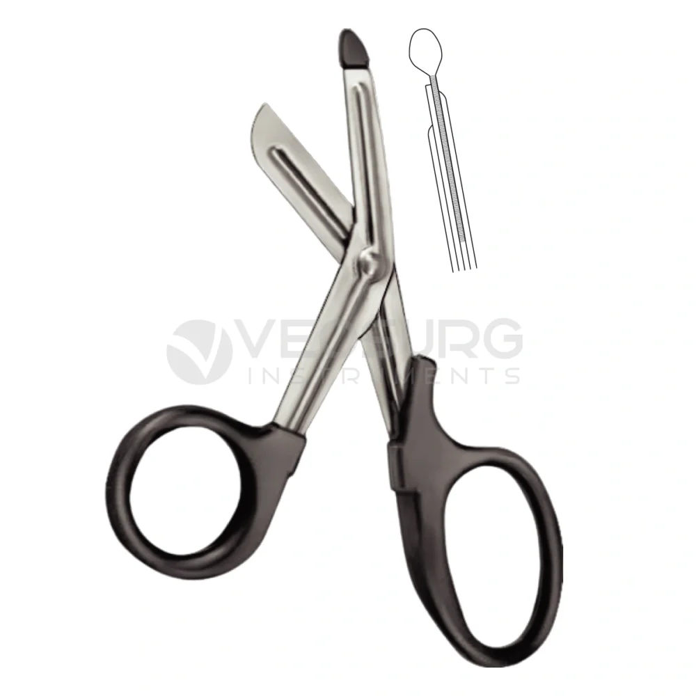 Universal Bandage Scissors With One Large Ring, Serrated – VeoSurg ...