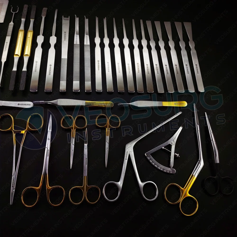 Rhinoplasty Instruments Set of 50 Pcs, Complete Set of Nasal Surgery ...